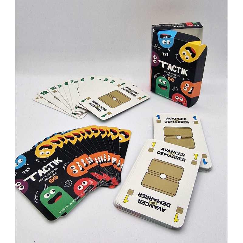 Jeux carte TacTik pelliculé + Boite